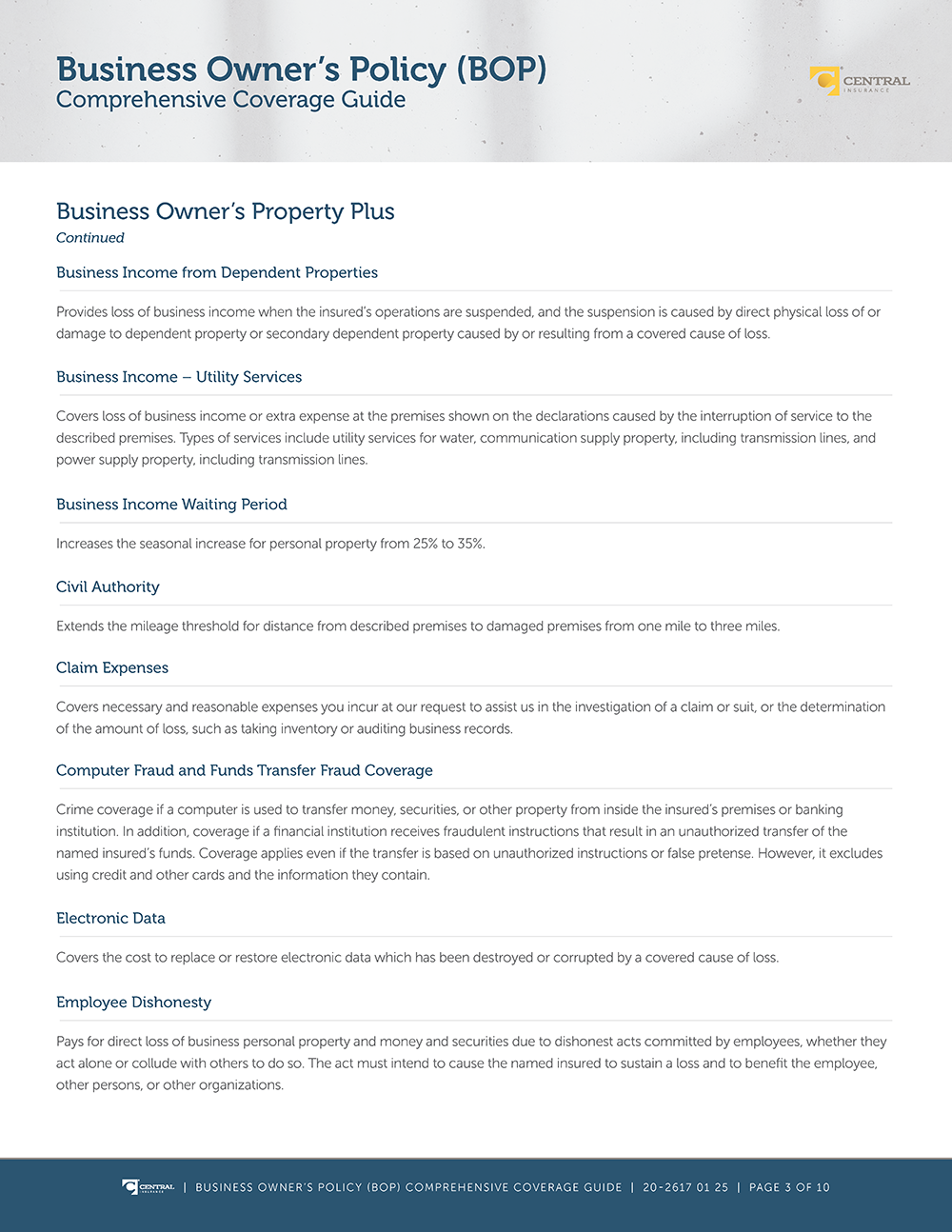 BOP - Coverage Guides